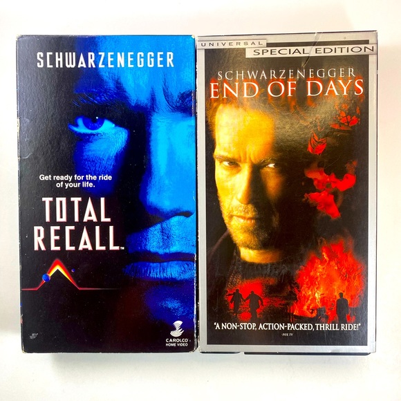 Media | Total Recall Vhs 199 And End Of Days Vhs Special Edition Arnold ...